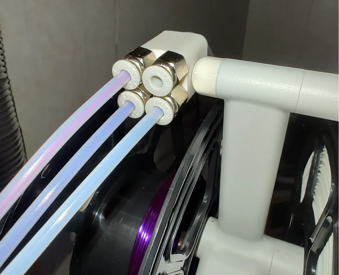 A1 Manual Multi-Color Filament Changer 4-Way Bracket by shark - MakerWorld