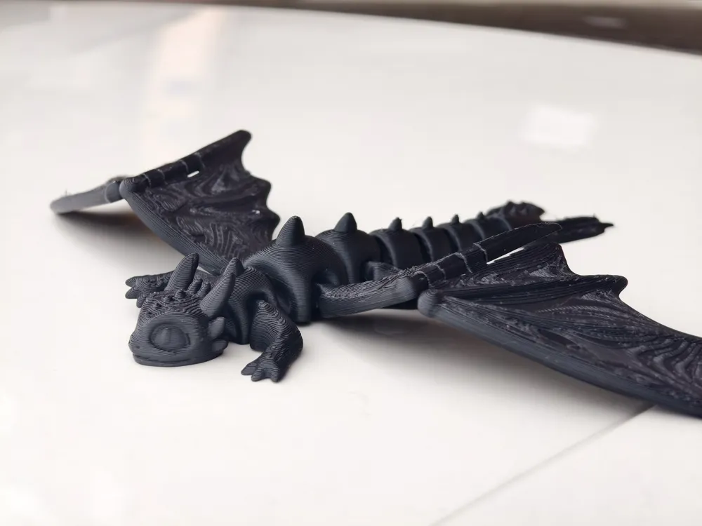 Toothless, large wings, no supports, print directly from your phone by ...