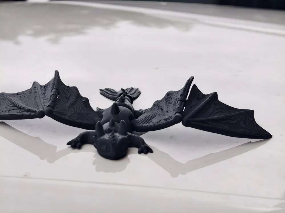 Toothless, large wings, no supports, print directly from your phone by ...