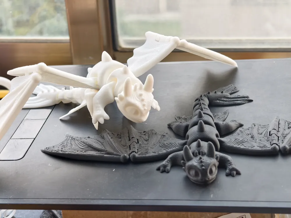 Toothless, large wings, no supports, print directly from your phone by ...