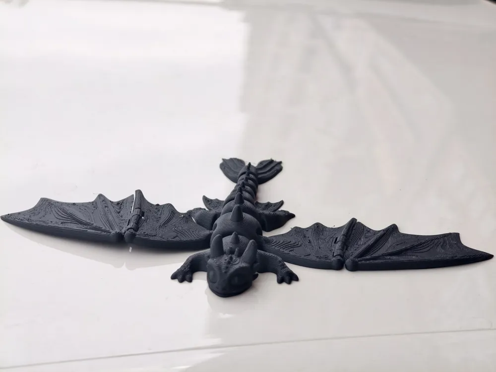 Toothless, large wings, no supports, print directly from your phone by ...