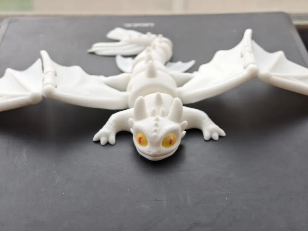 Toothless, large wings, no supports, print directly from your phone by ...