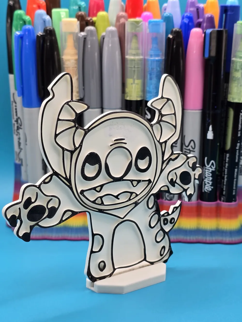 Stitch Monster Coloring Craft by Merilno3D MakerWorld: Download Free 3D ...