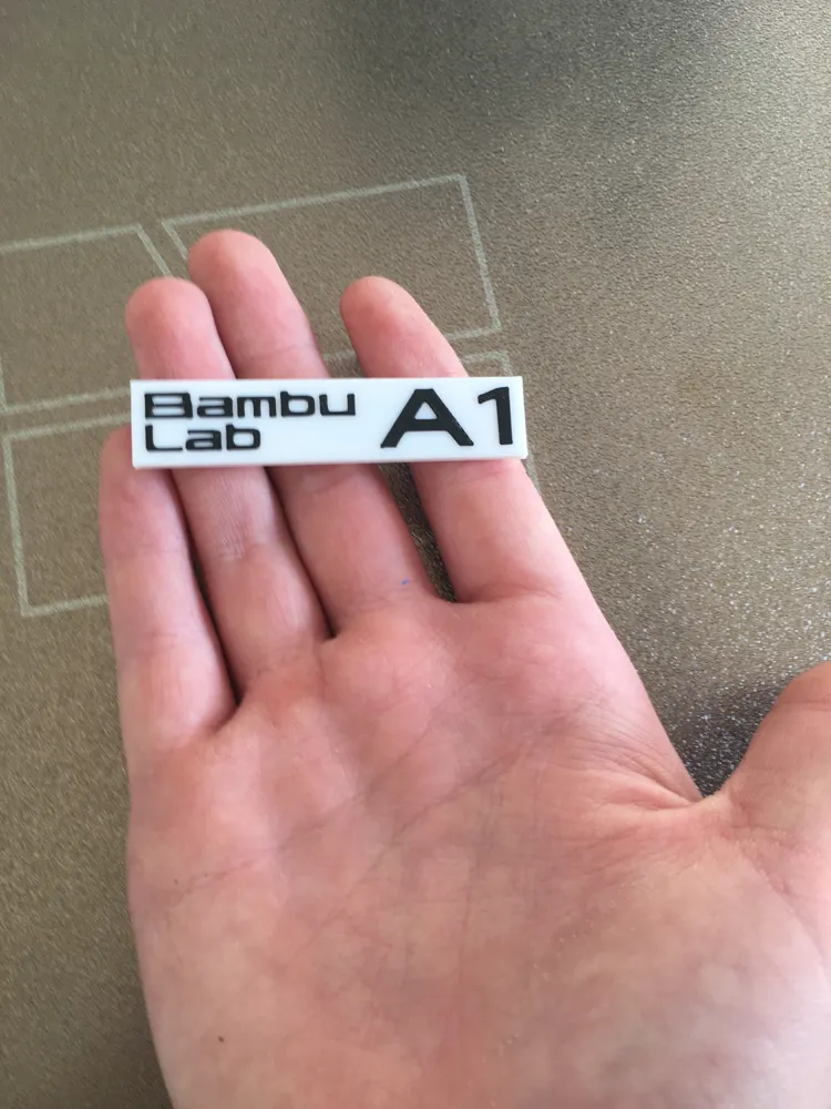 Bambu lab A1 label (no AMS needed) by 3D printer guy MakerWorld ...