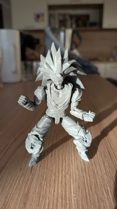 Goku Head SSJ3 for Dummy 13 by BENZIN69 MakerWorld: Download Free 3D Models