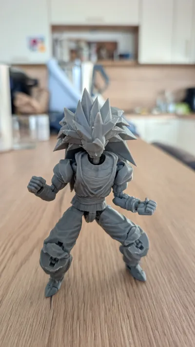 Goku Head SSJ3 for Dummy 13 by BENZIN69 MakerWorld: Download Free 3D Models