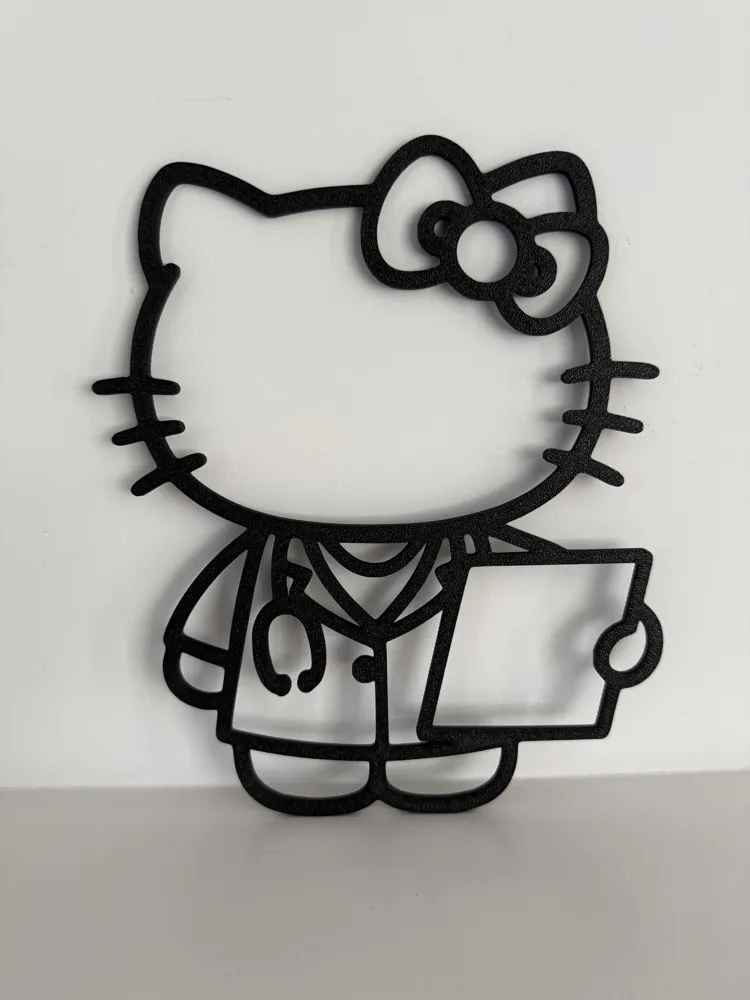 Hello Kitty as a doctor - Free 3D Print Model - MakerWorld