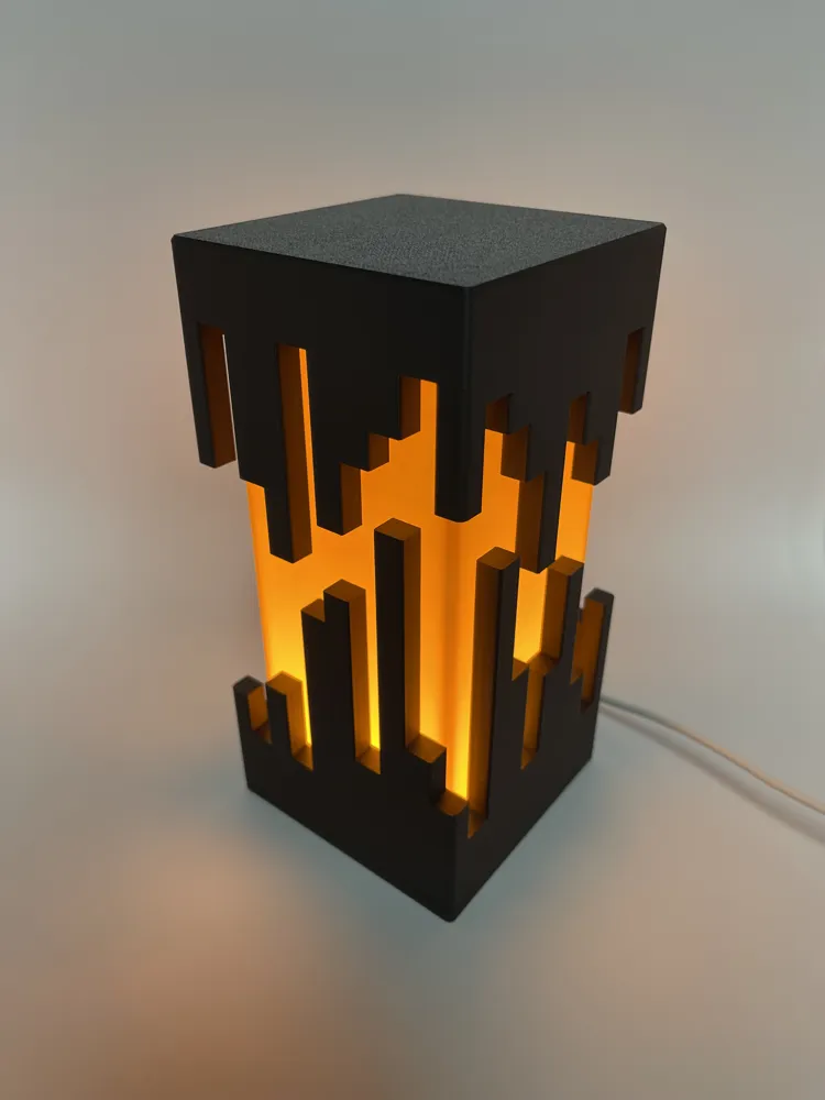Minecraft Style Lamp - Free 3D Print Model - MakerWorld
