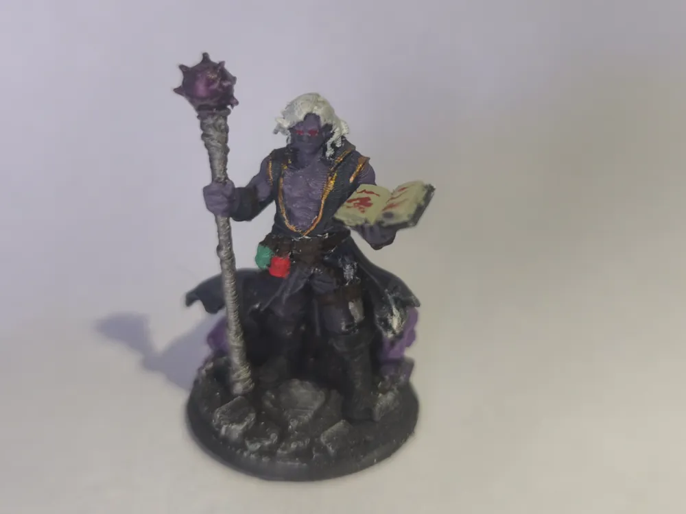 DnD - Drow Wizard - Free 3D Print Model - MakerWorld