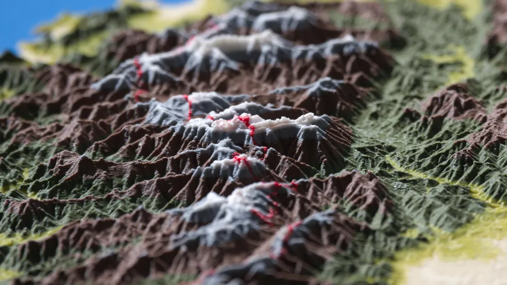 Mapa GR20 - Córcega con track GPX por paul_3dmapsMakerWorld: Descarga ...