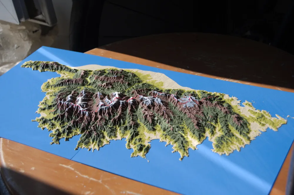 Mapa GR20 - Córcega con track GPX por paul_3dmapsMakerWorld: Descarga ...