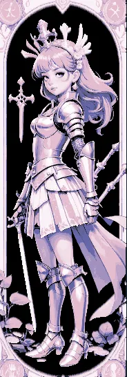 Set of 3 Bookmarks - The Pink Knight - Lady Aurora dressed in her Armor ...