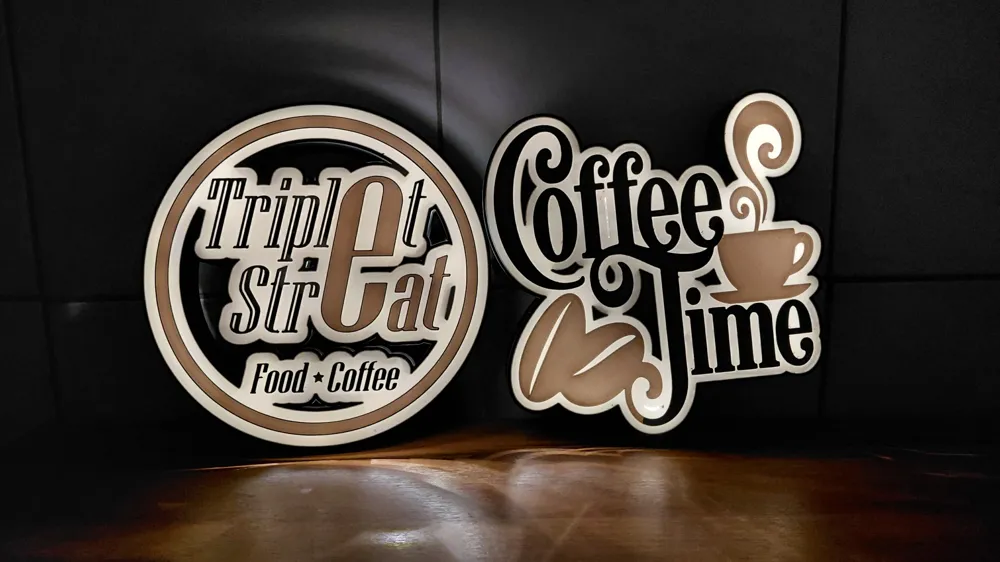 COFFEE TIME light box - Free 3D Print Model - MakerWorld