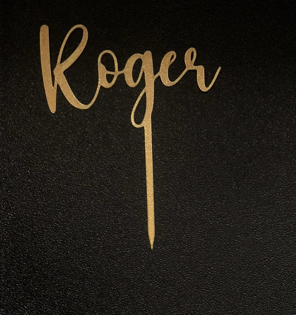 Roger cake topper - Free 3D Print Model - MakerWorld