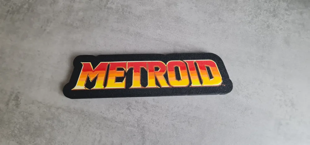 Metroid Sign / Logo - Free 3D Print Model - MakerWorld