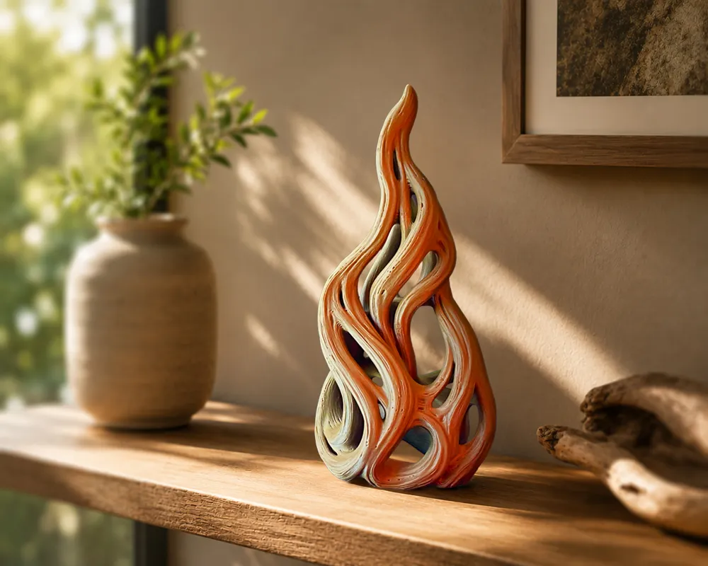 Fire - Driftwood Series - Free 3D Print Model - MakerWorld