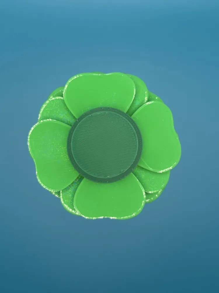Four Leaf Clover Flip Flap Spinner - Free 3D Print Model - MakerWorld