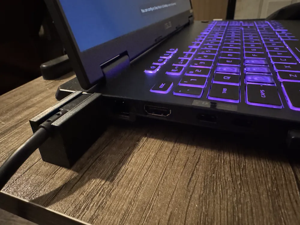 ASUS F16 gaming laptop charger port support by Palm Royal Creations ...