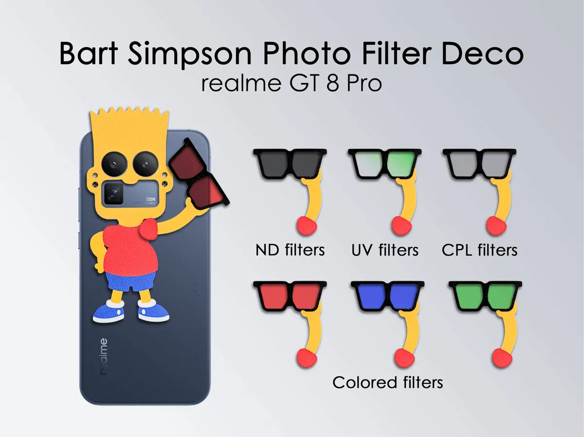 Bart Simpson Filtro Fotografico Deco – realme GT8 Pro - Free 3D Print ...