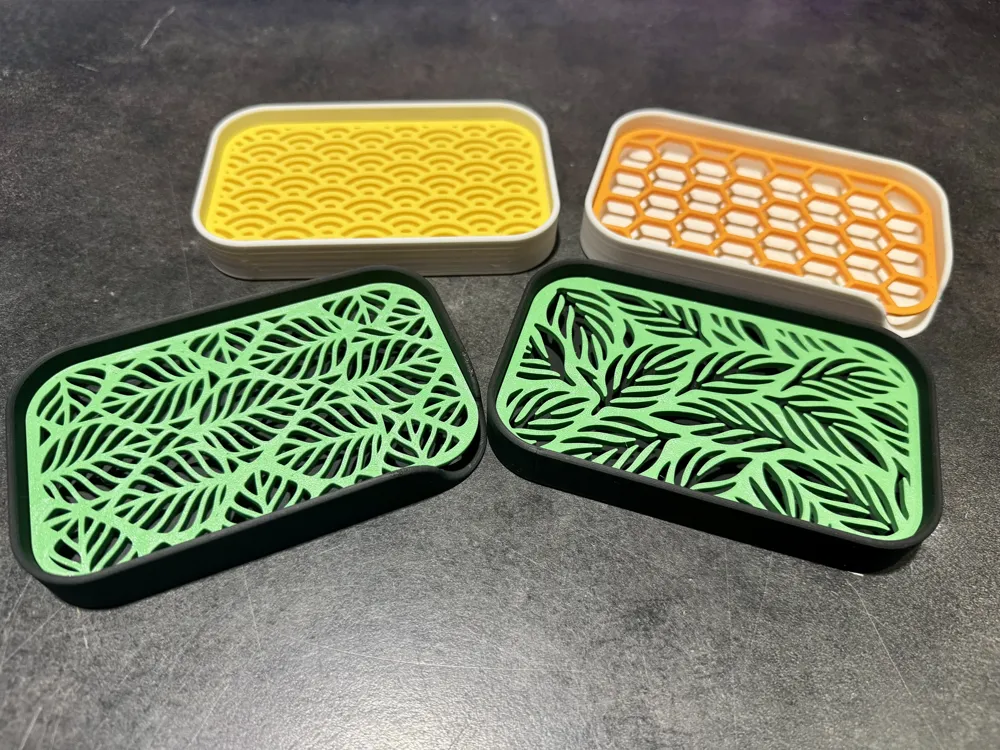 Soap Dish + 6 Inserts by MXDesign MakerWorld: Download Free 3D Models