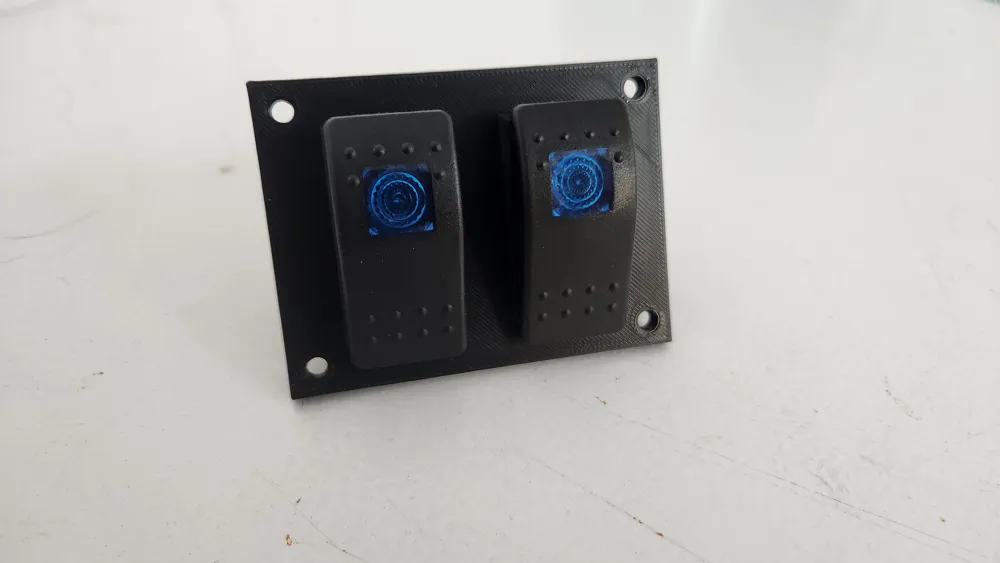 Rocker switch panel - Free 3D Print Model - MakerWorld