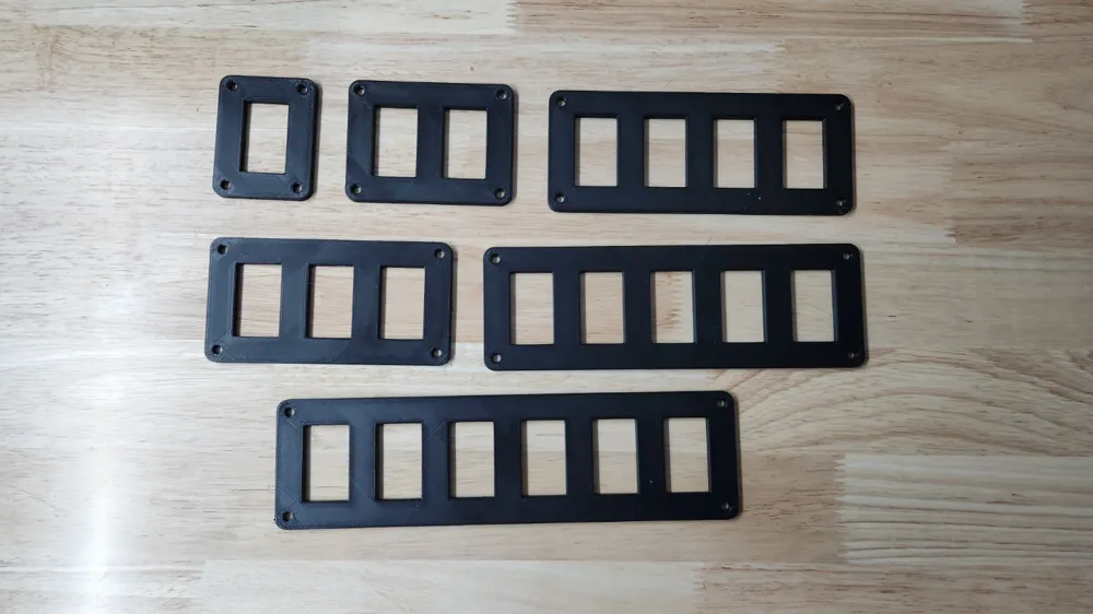 Rocker switch panel - Free 3D Print Model - MakerWorld
