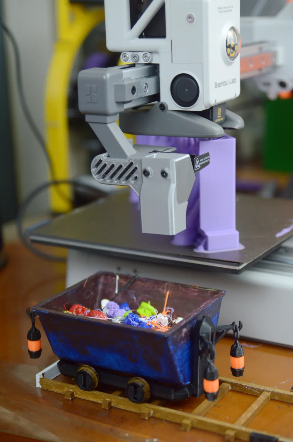 A1 & A1 mini Minecart model poop bucket by WanWanDumDum - MakerWorld