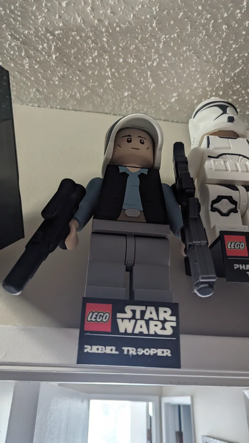 Big Bricks Rebel Trooper Nameplate by Legomaniac - MakerWorld