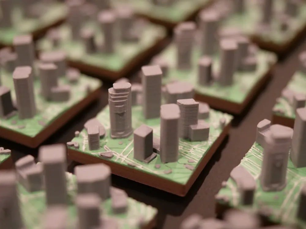 Google Maps style 3D City Magnet by Dotted Lines - MakerWorld