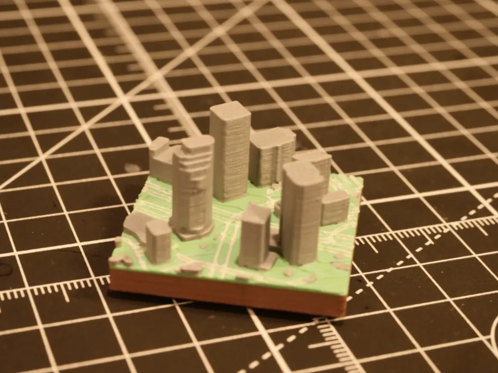 Google Maps style 3D City Magnet by Dotted Lines MakerWorld: Download ...