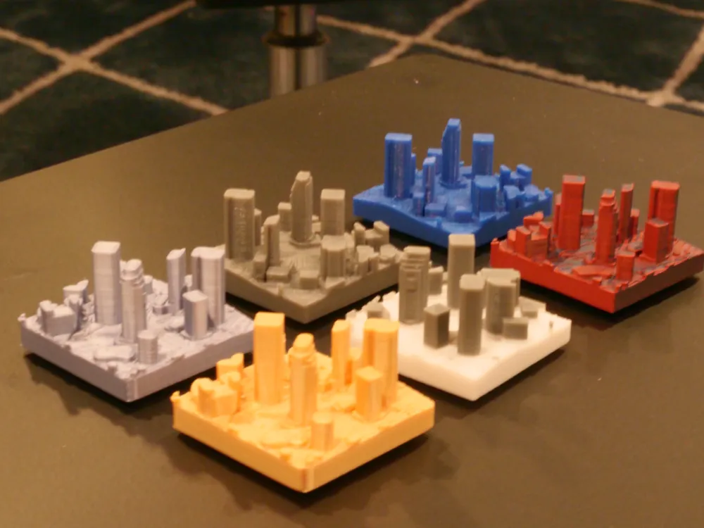 Google Maps style 3D City Magnet by Dotted Lines MakerWorld: Download ...