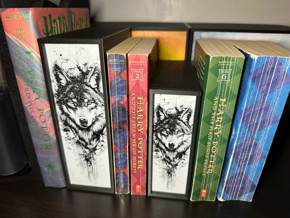 Wolf Hueforge Bookmark - 2 sizes by Hey Ben MakerWorld: Download Free ...