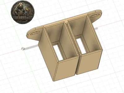 Molle 9mm Box Mount - BearToad EZ Molle System - Free 3D Print Model ...