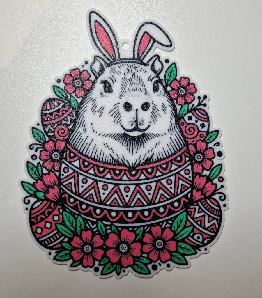 Capybara Easter Window Picture - Free 3D Print Model - MakerWorld