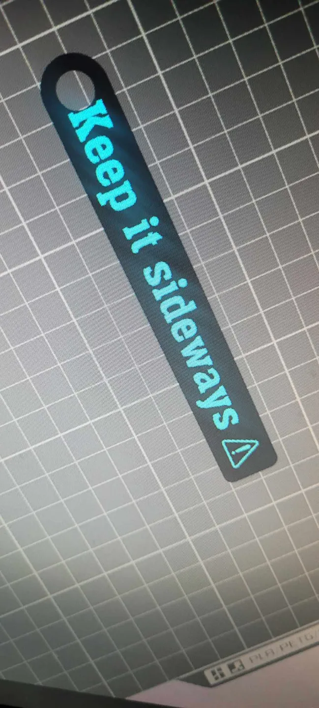 keep it sideways sign by sWc Creation - MakerWorld