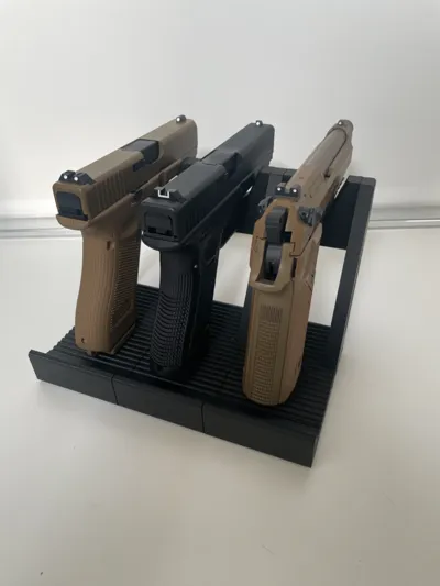 Modular pistol/gun rack "lite" (Glock, Sig, Ruger) by T.giovanzana ...