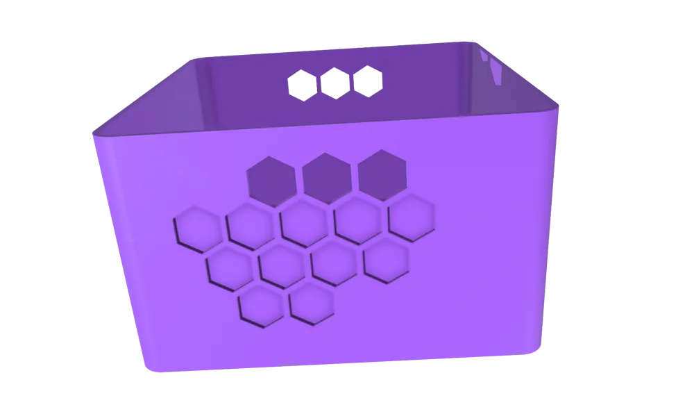 Box 20x20 with hexa pattern by jvaclavovic - MakerWorld