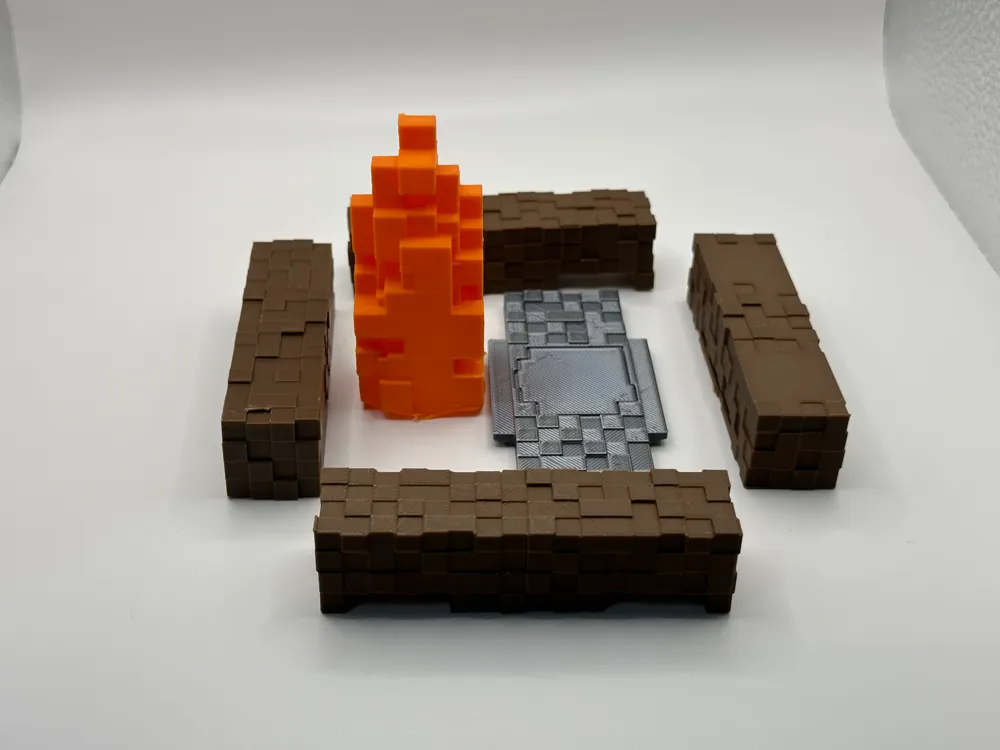 Miniature Minecraft Campfire by Alex Sweeney MakerWorld: Download Free ...