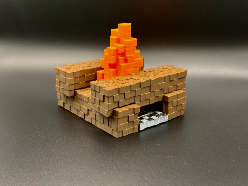 Miniature Minecraft Campfire by Alex Sweeney - MakerWorld