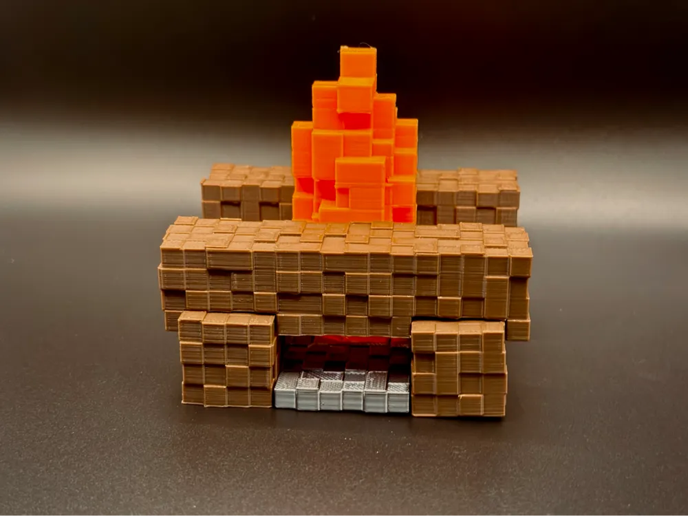 Miniature Minecraft Campfire by Alex Sweeney - MakerWorld
