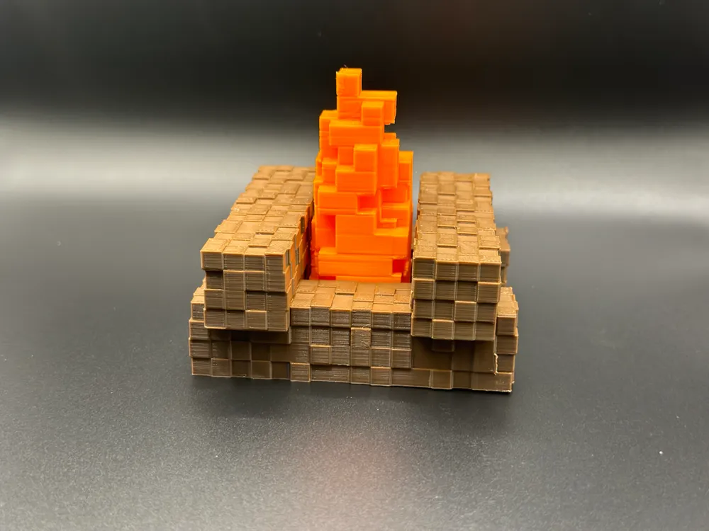 Miniature Minecraft Campfire by Alex Sweeney MakerWorld: Download Free ...