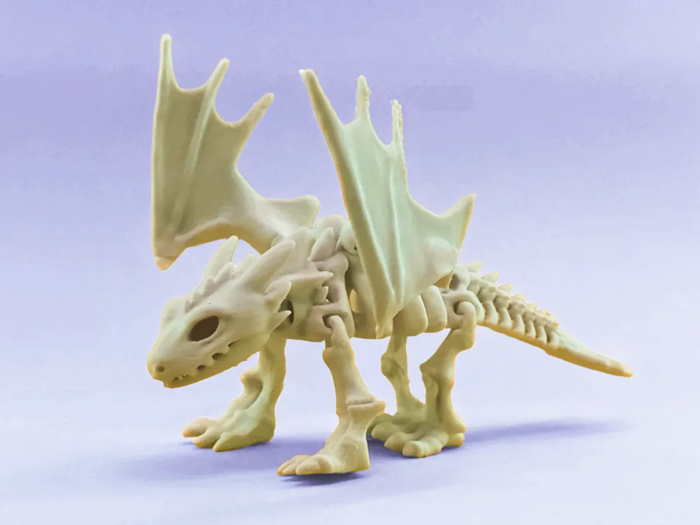 articulated skeleton toothless night fury dragon by 3Dcutes MakerWorld ...