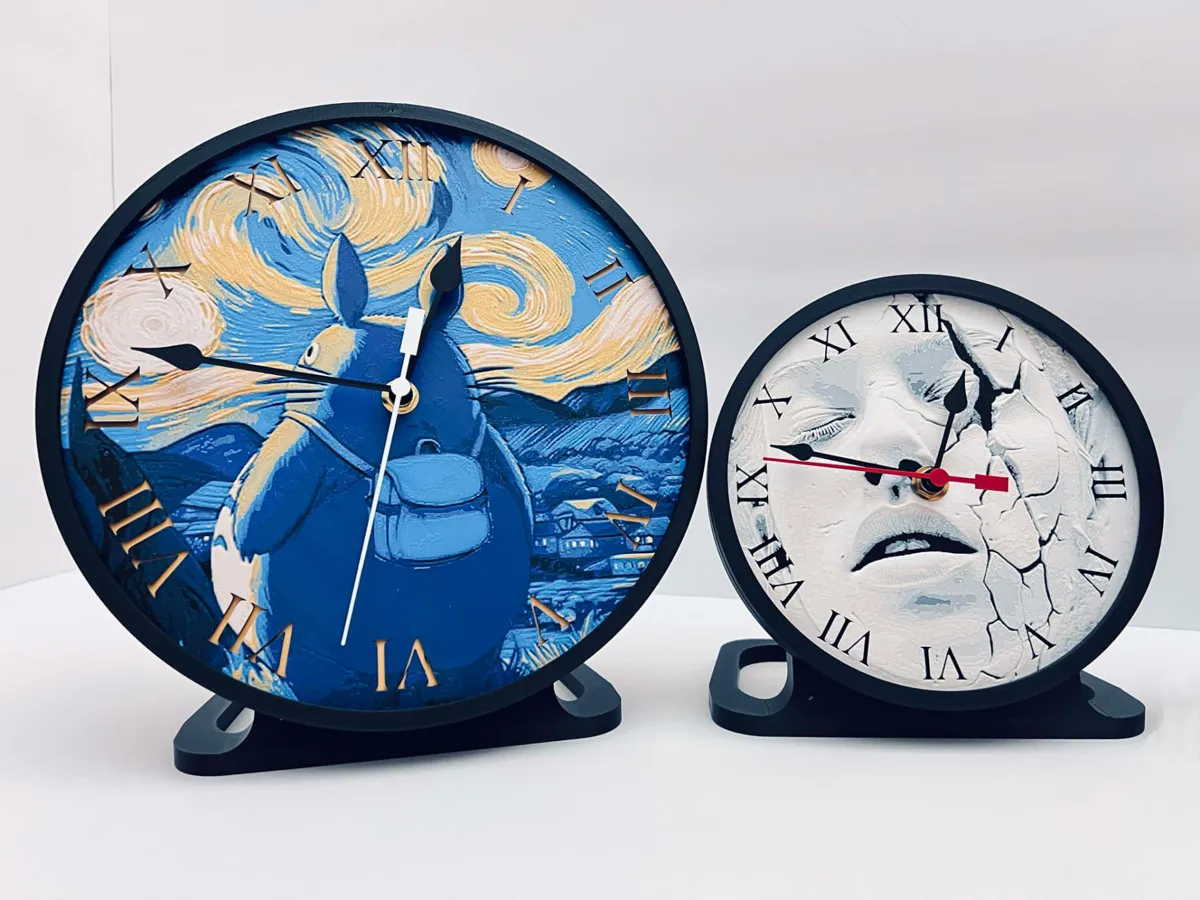Clock Mini - Customizable - Wall, Desk, or Magnets - Free 3D Print ...
