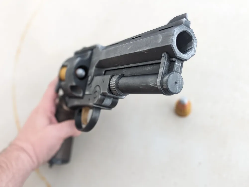 Hellboy - Good Samaritan Revolver - Free 3D Print Model - MakerWorld