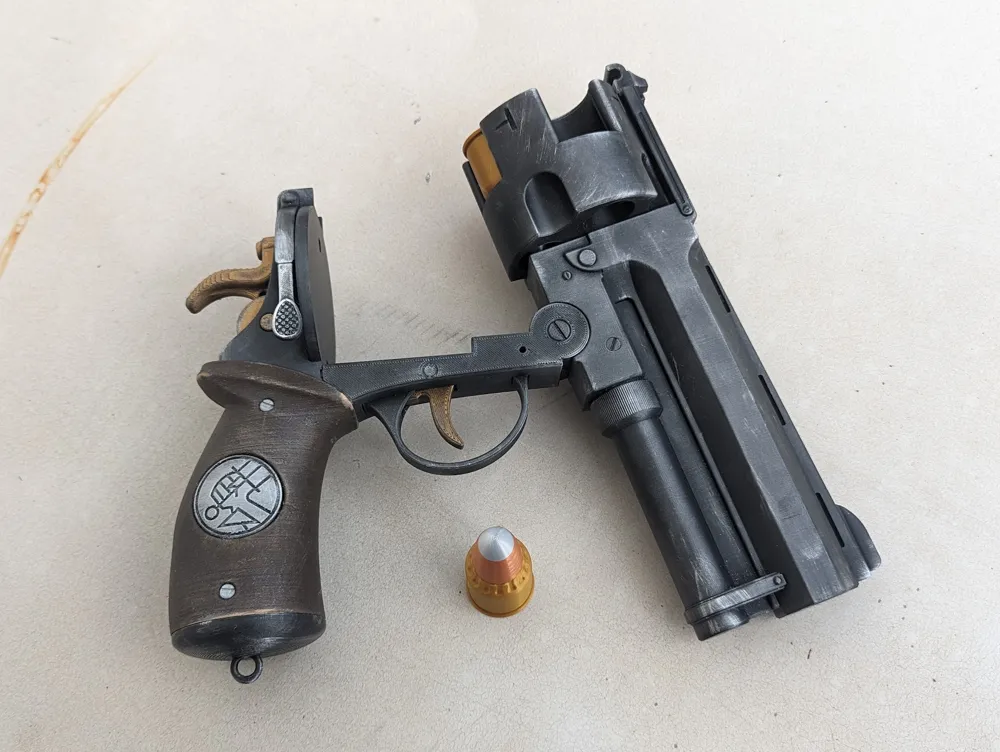Hellboy - Good Samaritan Revolver - Free 3D Print Model - MakerWorld