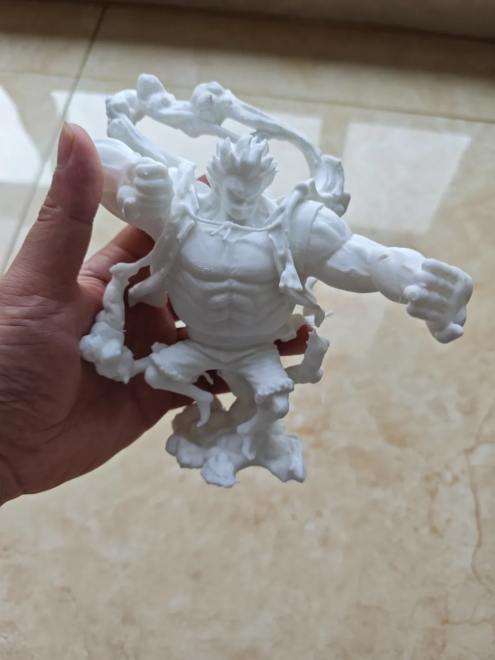 One Piece Monkey D Luffy Figure Anime Multipart Easy to Assemble Glue ...