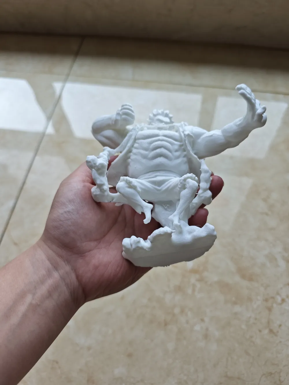 One Piece Monkey D Luffy Figure Anime Multipart Easy to Assemble Glue ...