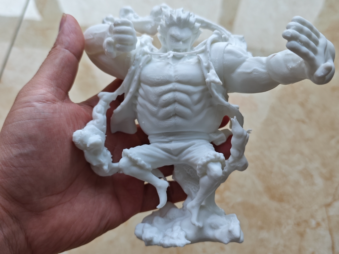 One Piece Monkey D Luffy Figure Anime Multipart Easy to Assemble Glue ...