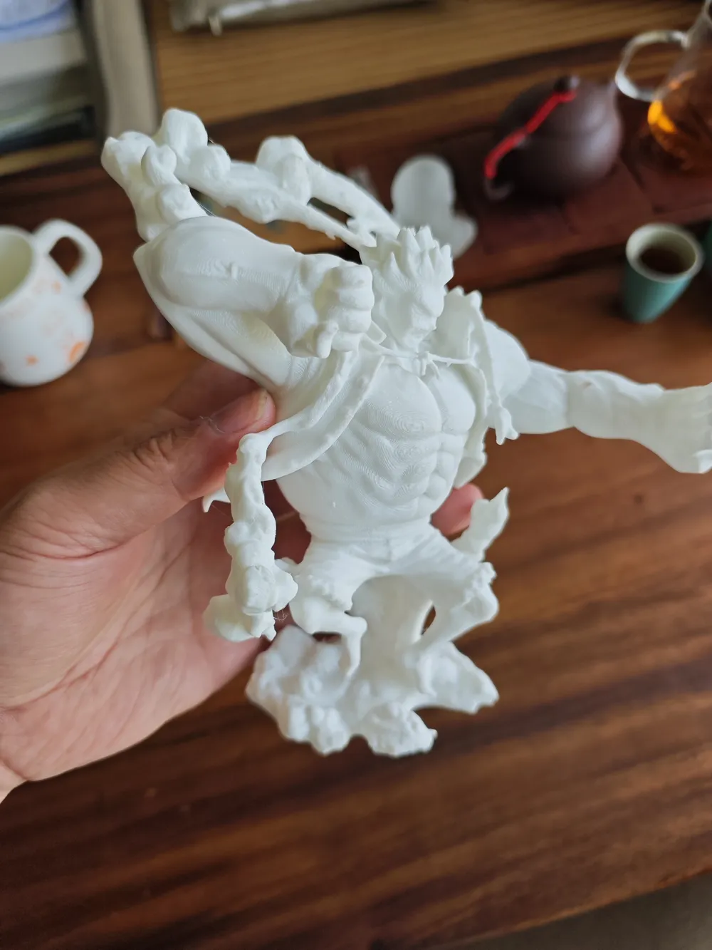 One Piece Monkey D Luffy Figure Anime Multipart Easy to Assemble Glue ...