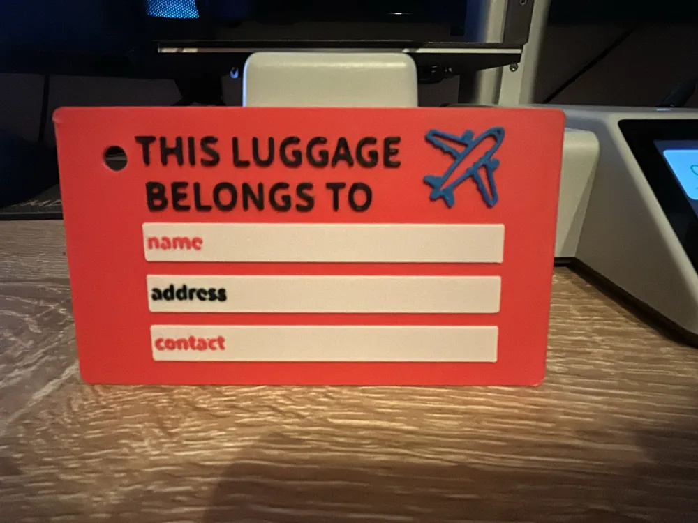 Luggage Tag by Andre Grech - MakerWorld
